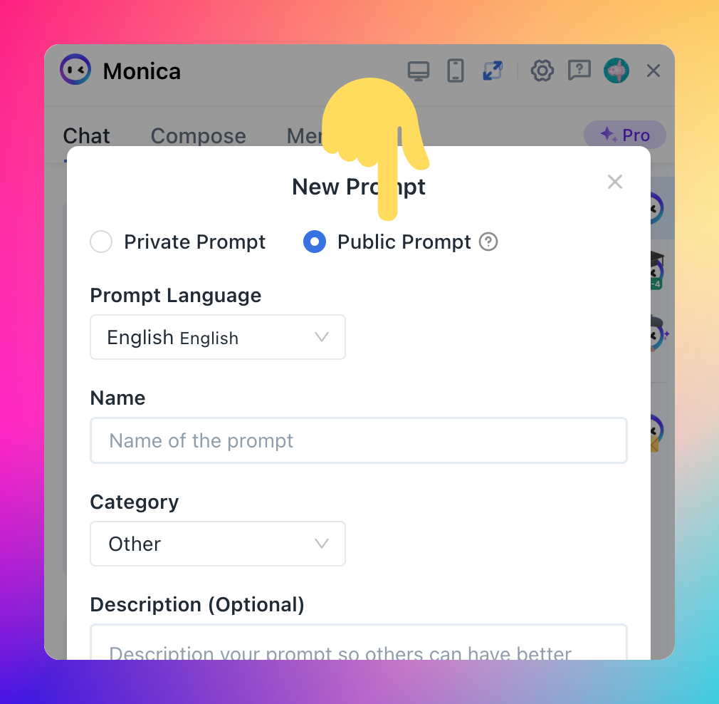 Ignite Your Creativity: Submit Your Unique Prompt to Win Monica Pro!