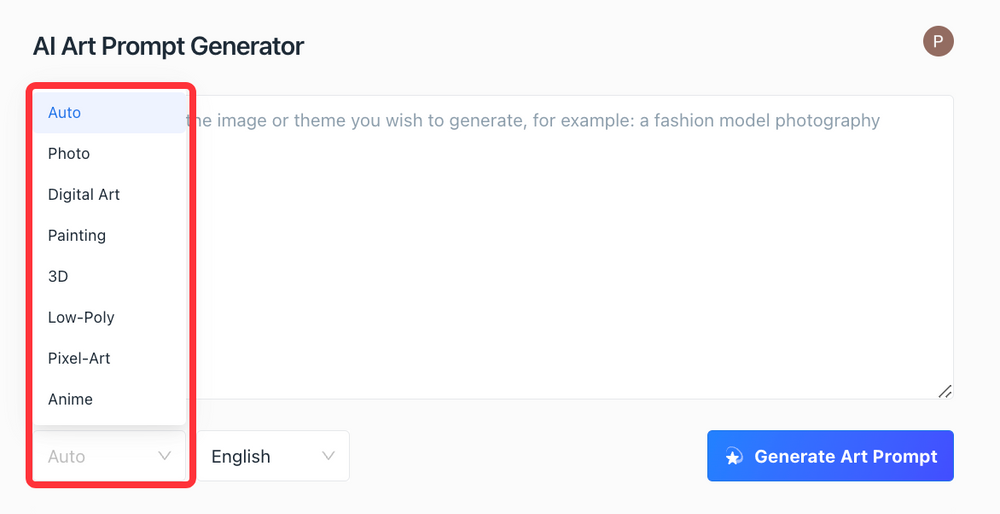 Free AI Art Prompt Generator - Monica Tools