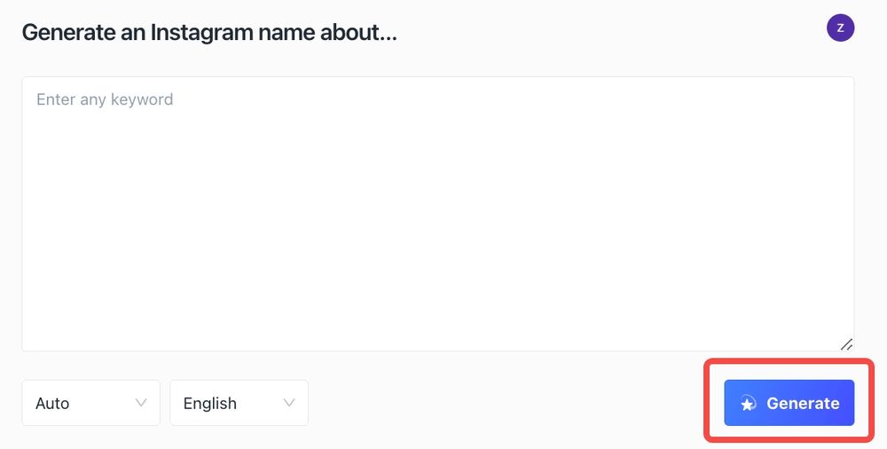 Free Instagram Name Generator - Monica Tools