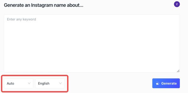 Free Instagram Name Generator - Monica Tools